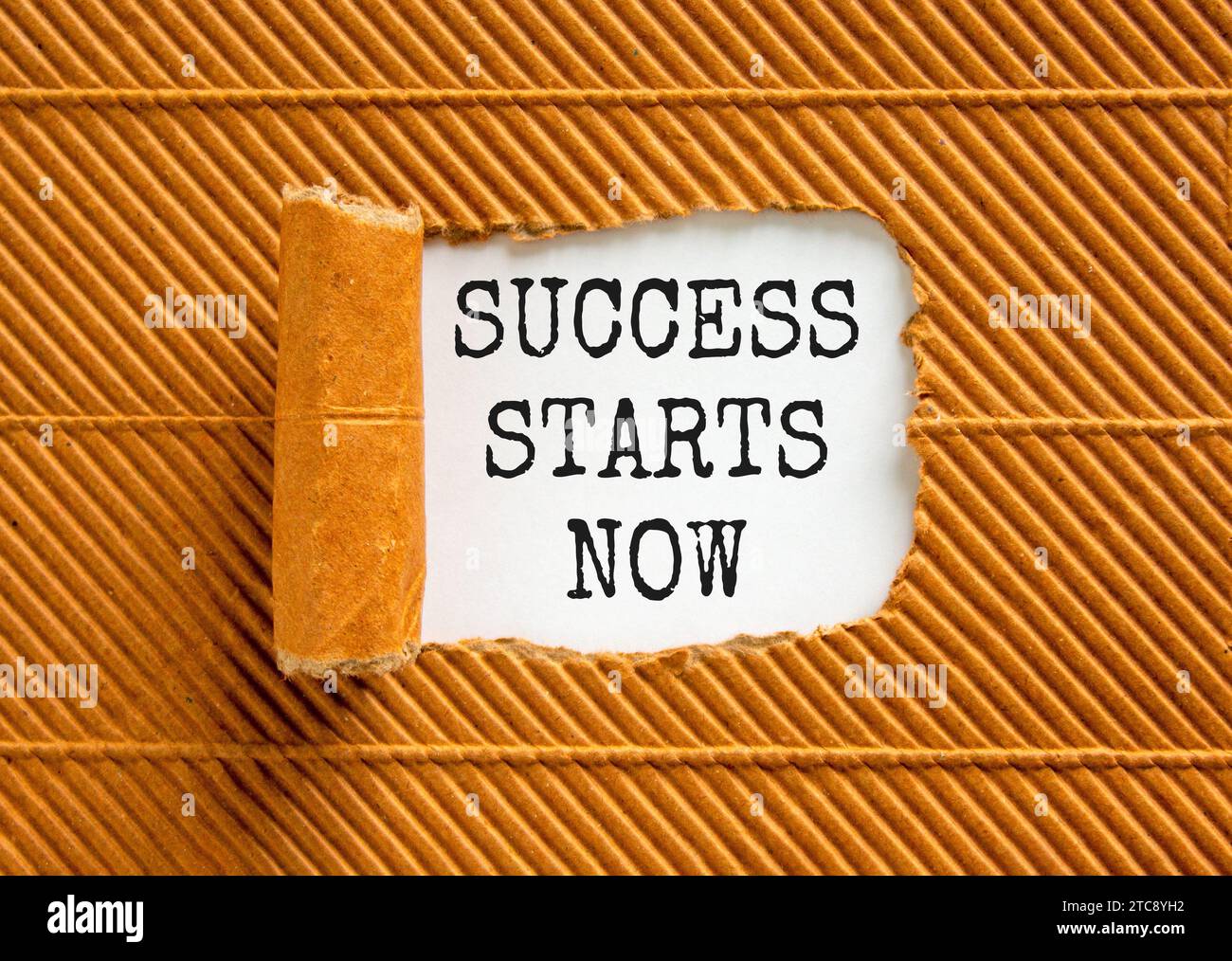 Success starts now symbol. Concept word Success starts now on beautiful ...