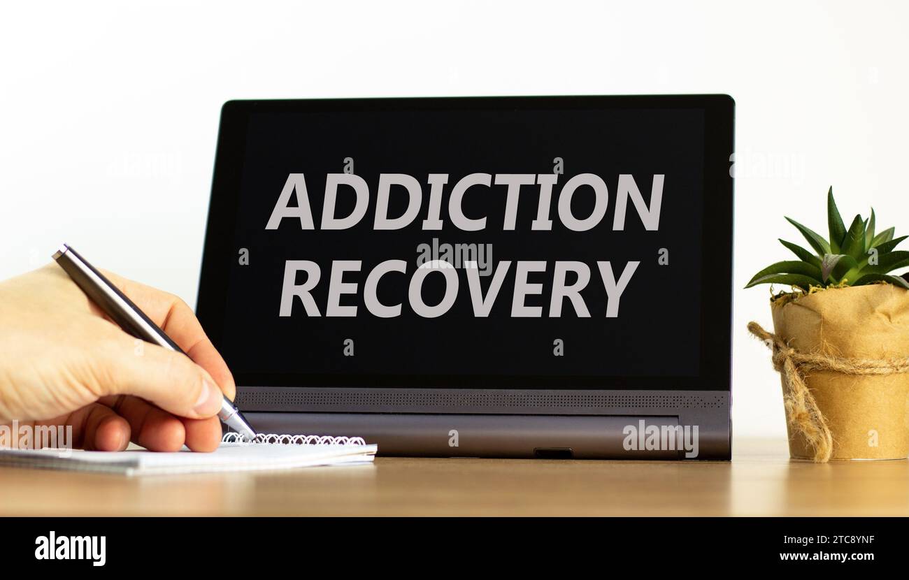 Addiction recovery symbol. Concept words Addiction recovery on ...