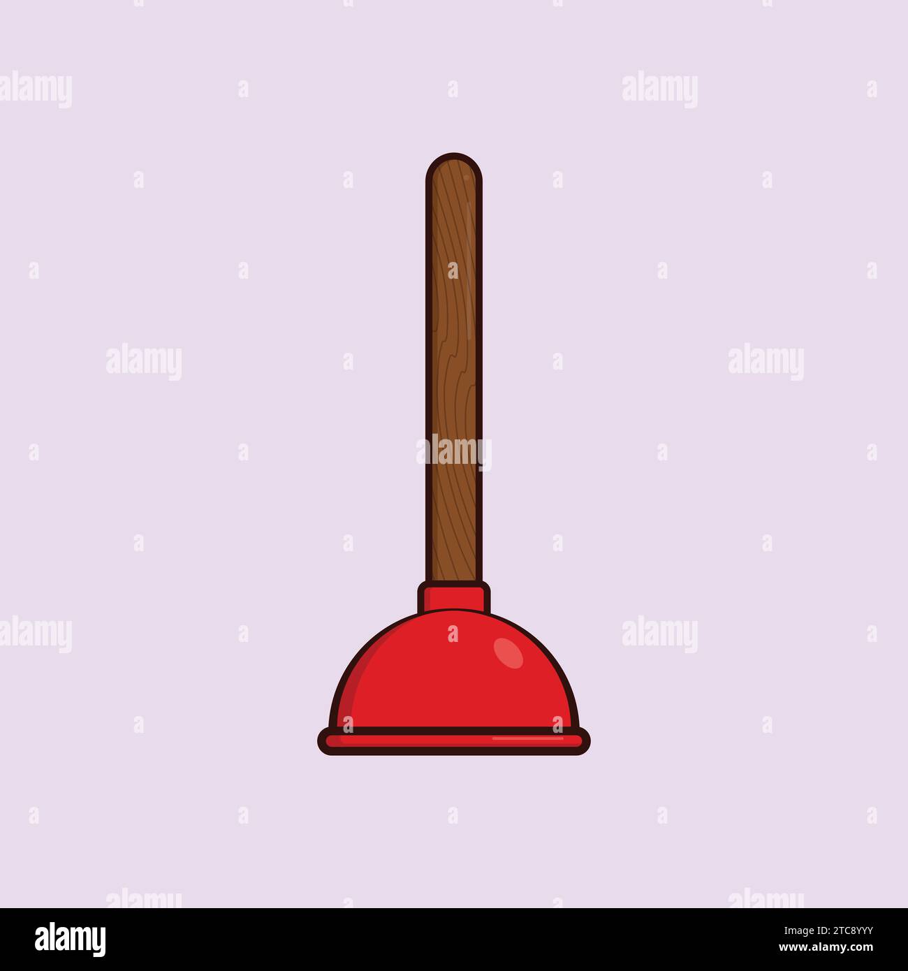 Plunger Vector Icon Illustration Construction clean Plunger icon Stock ... Plunger Vector Icon Illustration Construction clean Plunger icon Stock ...