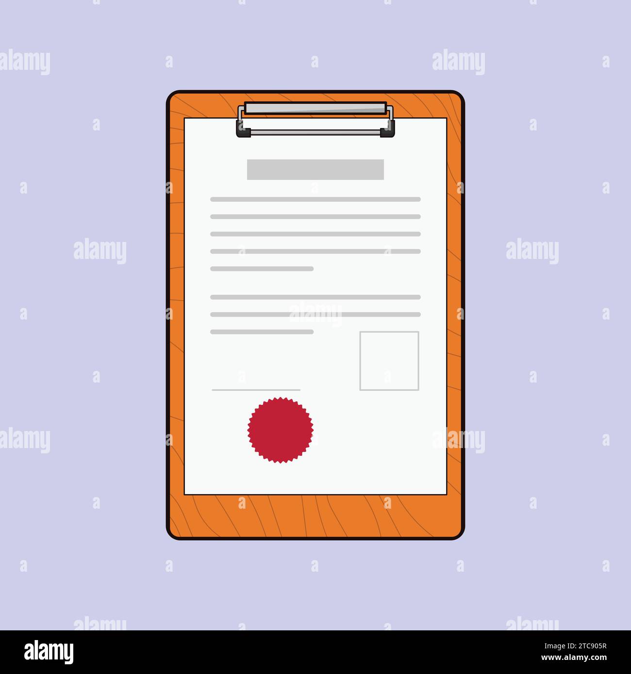 Agreement Paper Clipboard Vector Icon Illustration Icon Contract sign ...