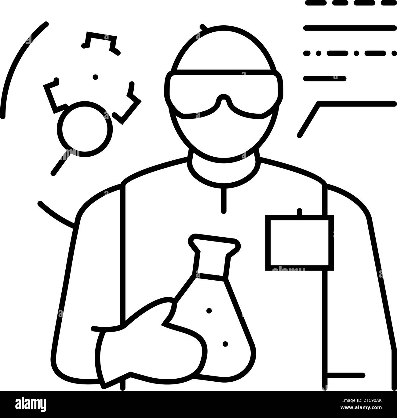 Student investigator Stock Vector Images - Alamy