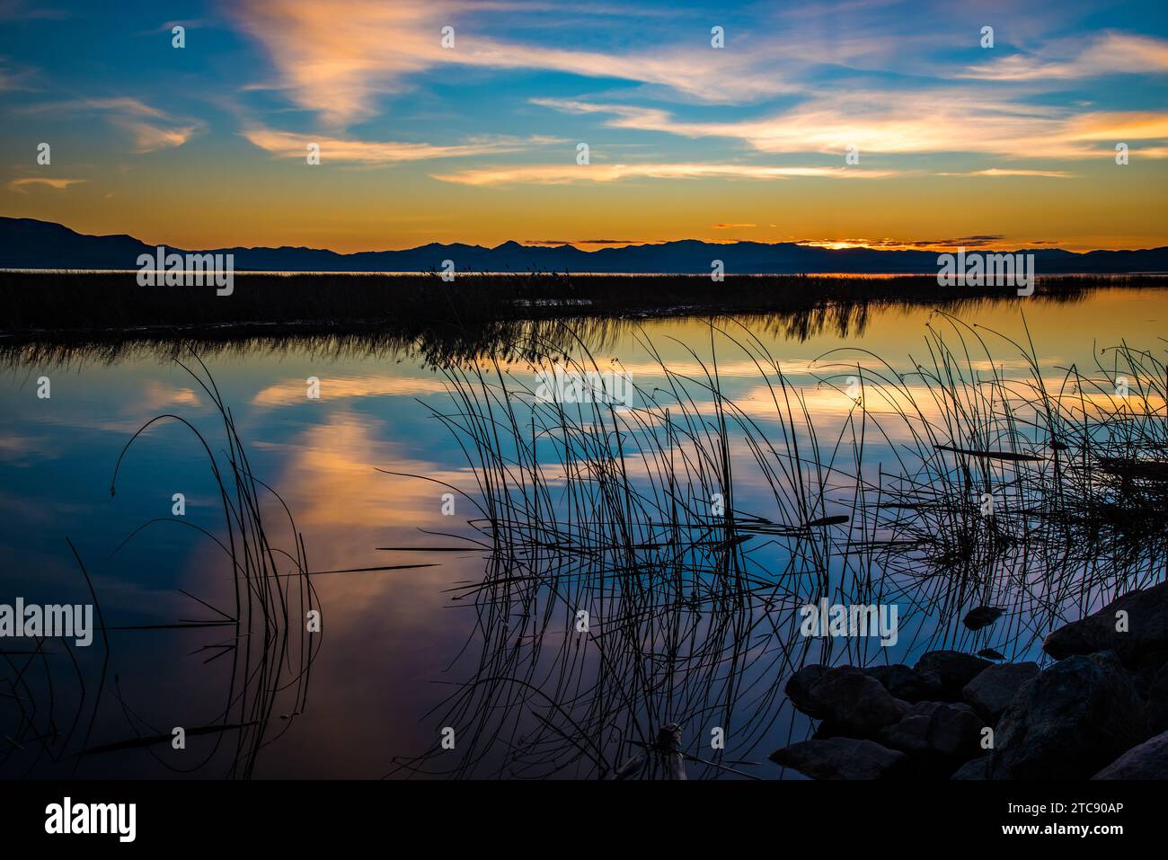 Wasatch mountains sunset utah hi-res stock photography and images - Alamy