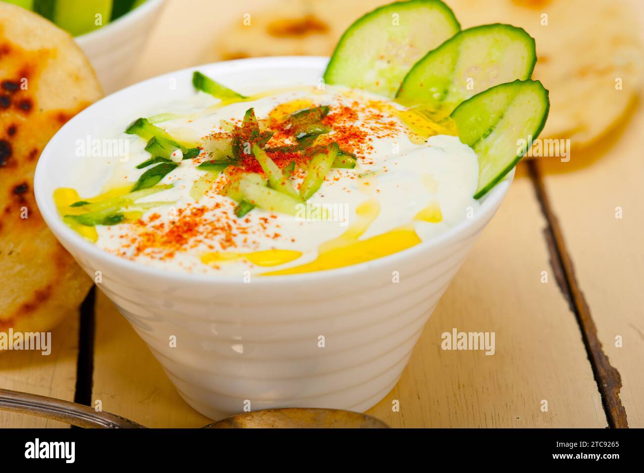 Arab middle east salatit laban wa kh'yar Khyar Bi Laban goat yogurt and ...