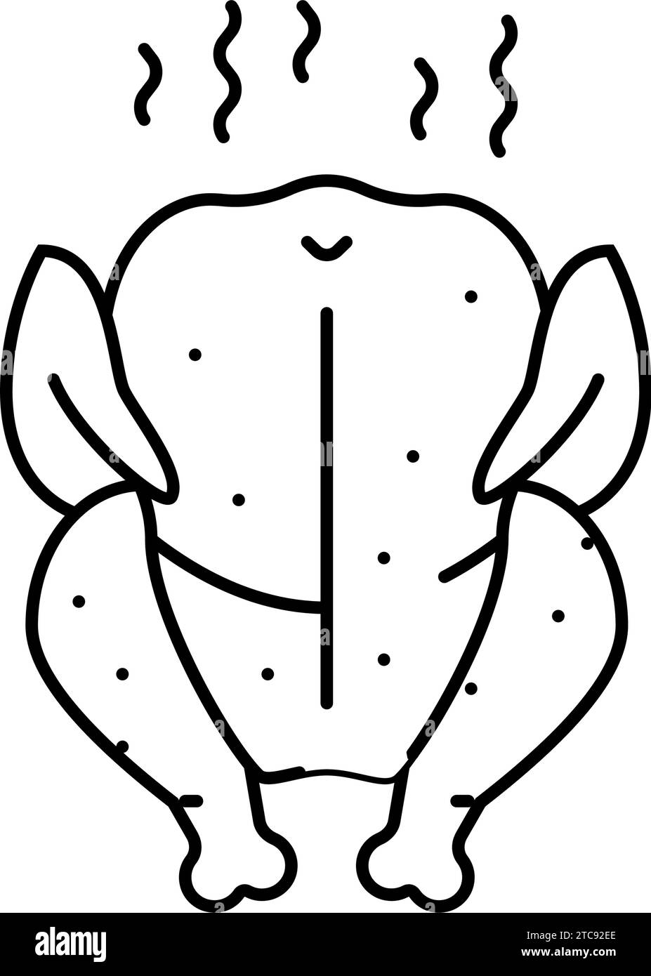 chicken smoked line icon vector illustration Stock Vector Image & Art ... chicken smoked line icon vector illustration Stock Vector Image & Art ...
