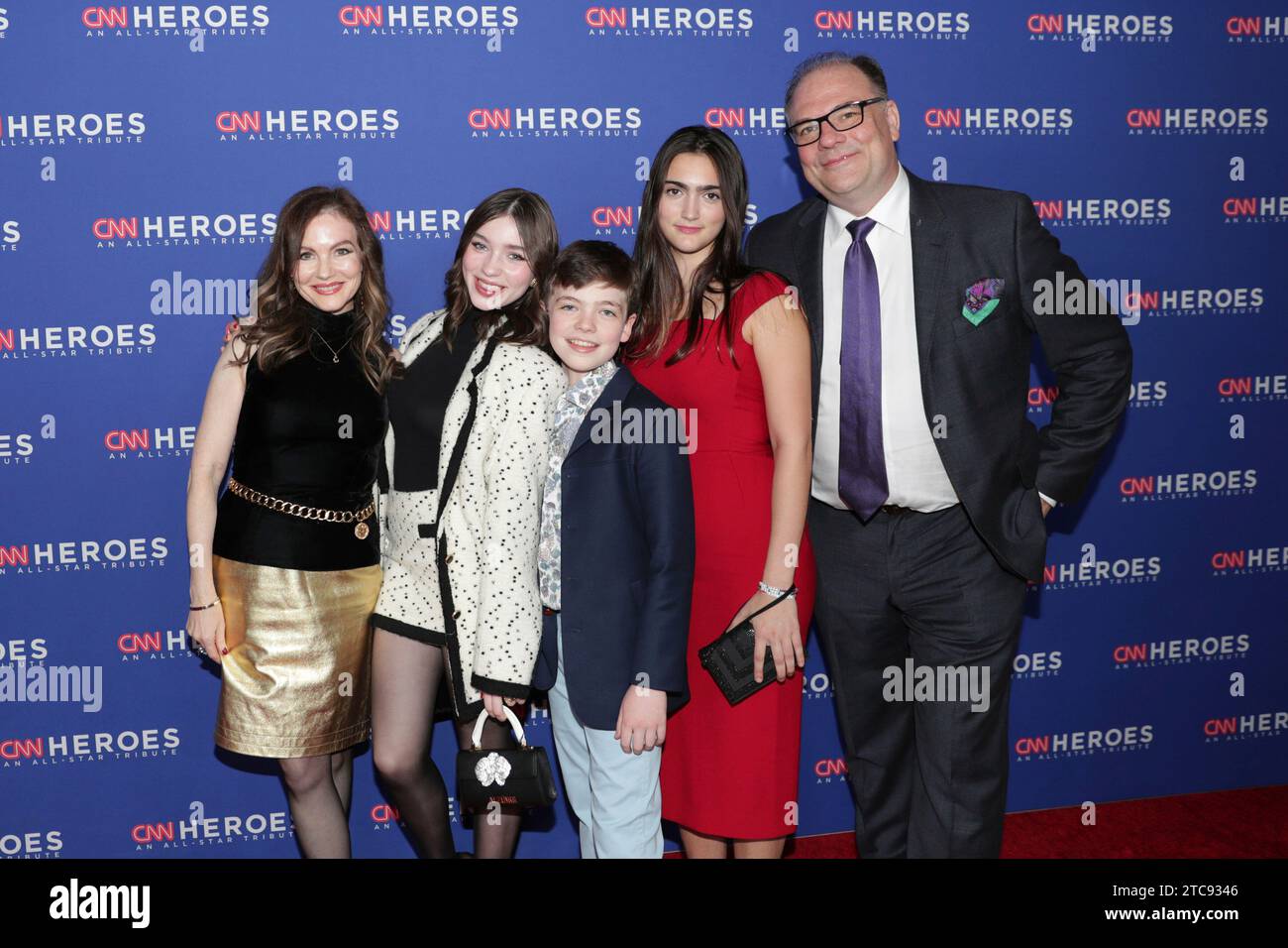 New York, USA, December 10, 2023 - Alexa Swinton, Maxim Swinton, Ava ...