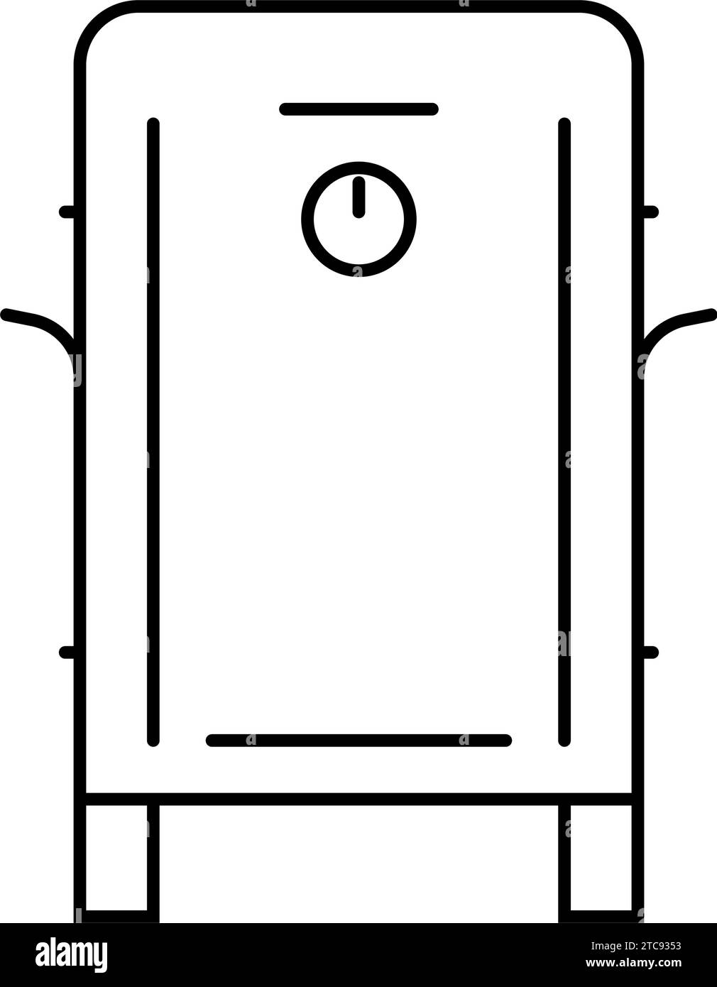 box smoker line icon vector illustration Stock Vector Image & Art - Alamy