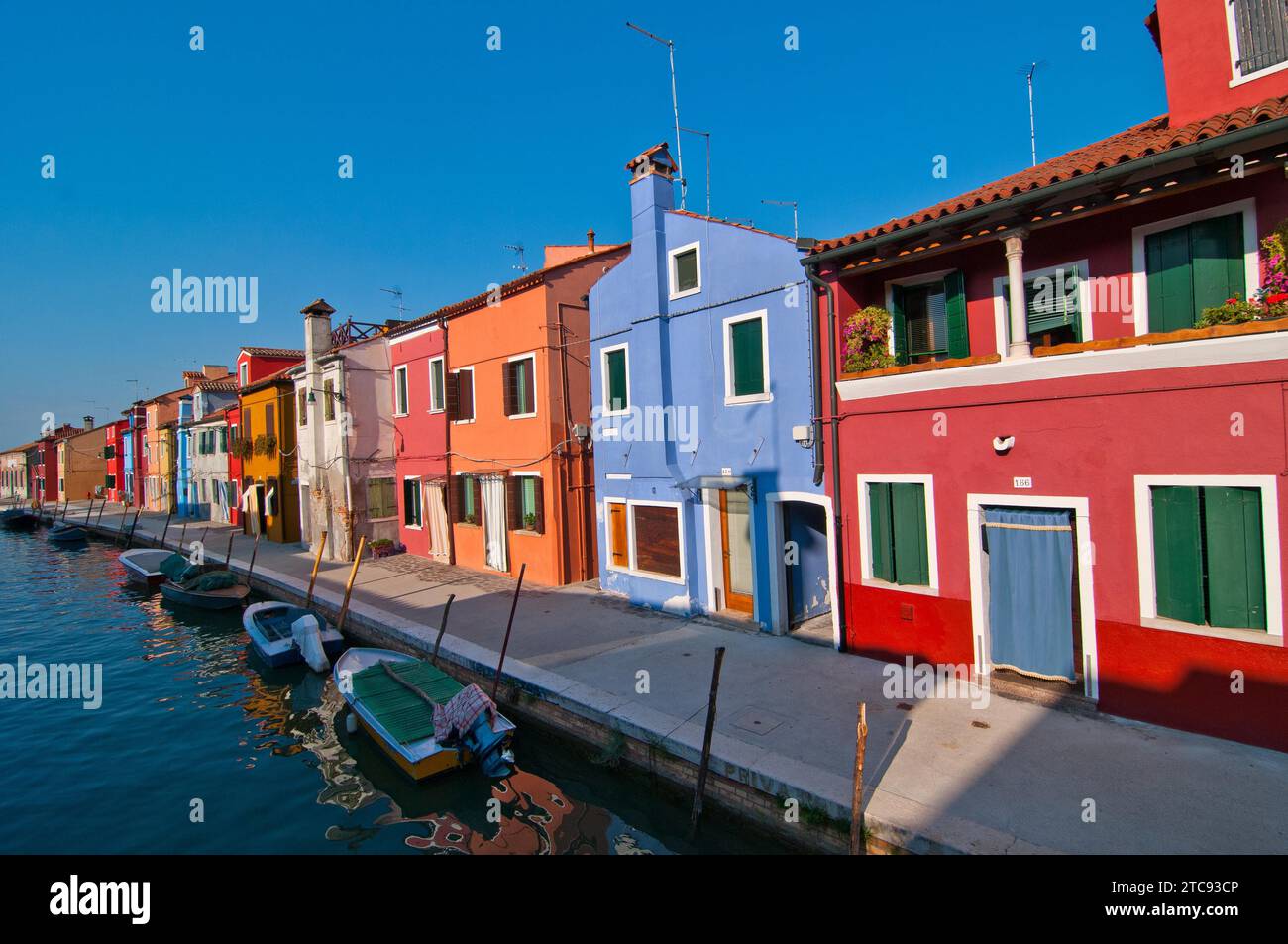 Italy Venice Burano island with traditional colorful houses Stock Photo - Alamy