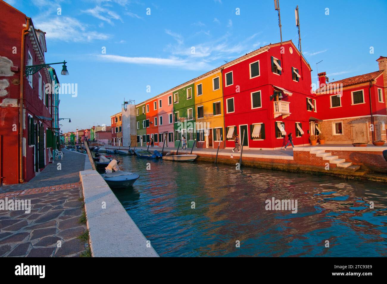 Italy Venice Burano island with traditional colorful houses Stock Photo - Alamy