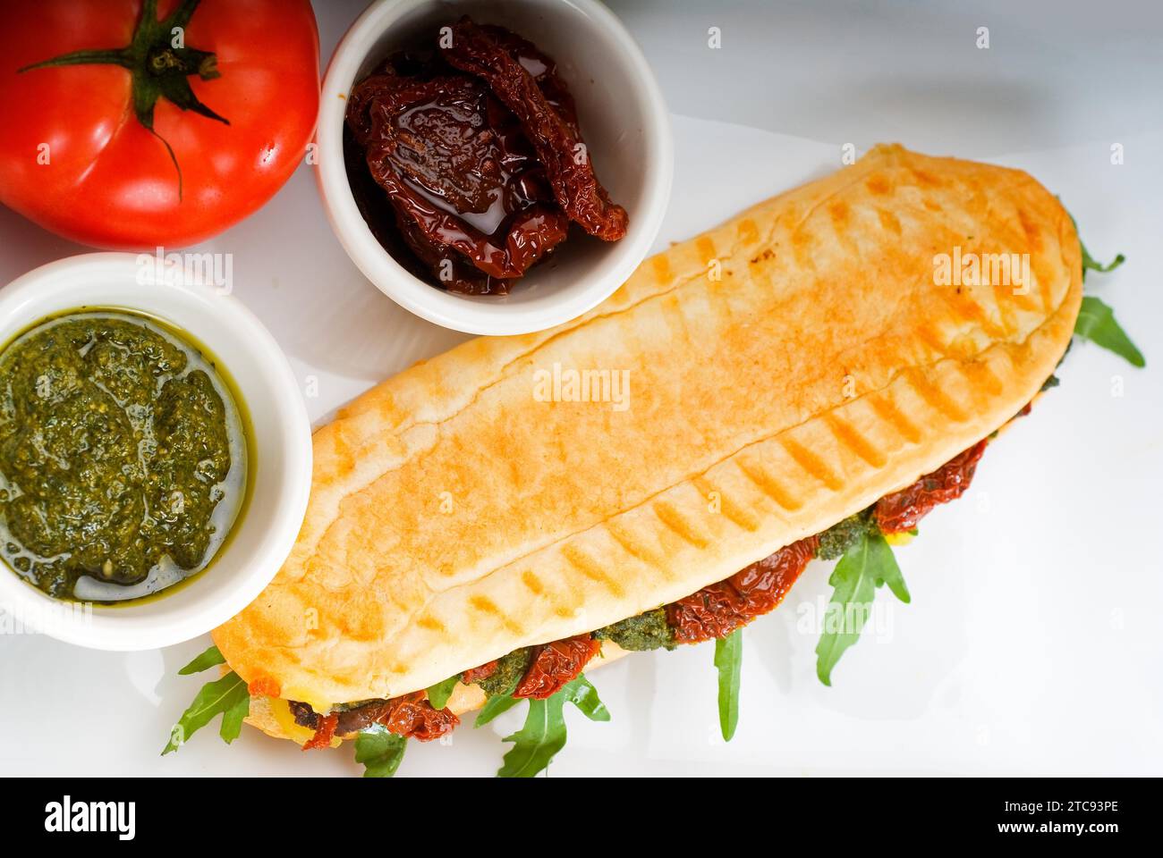 Fresh homemade panini sandwich, typical italian snack Stock Photo - Alamy