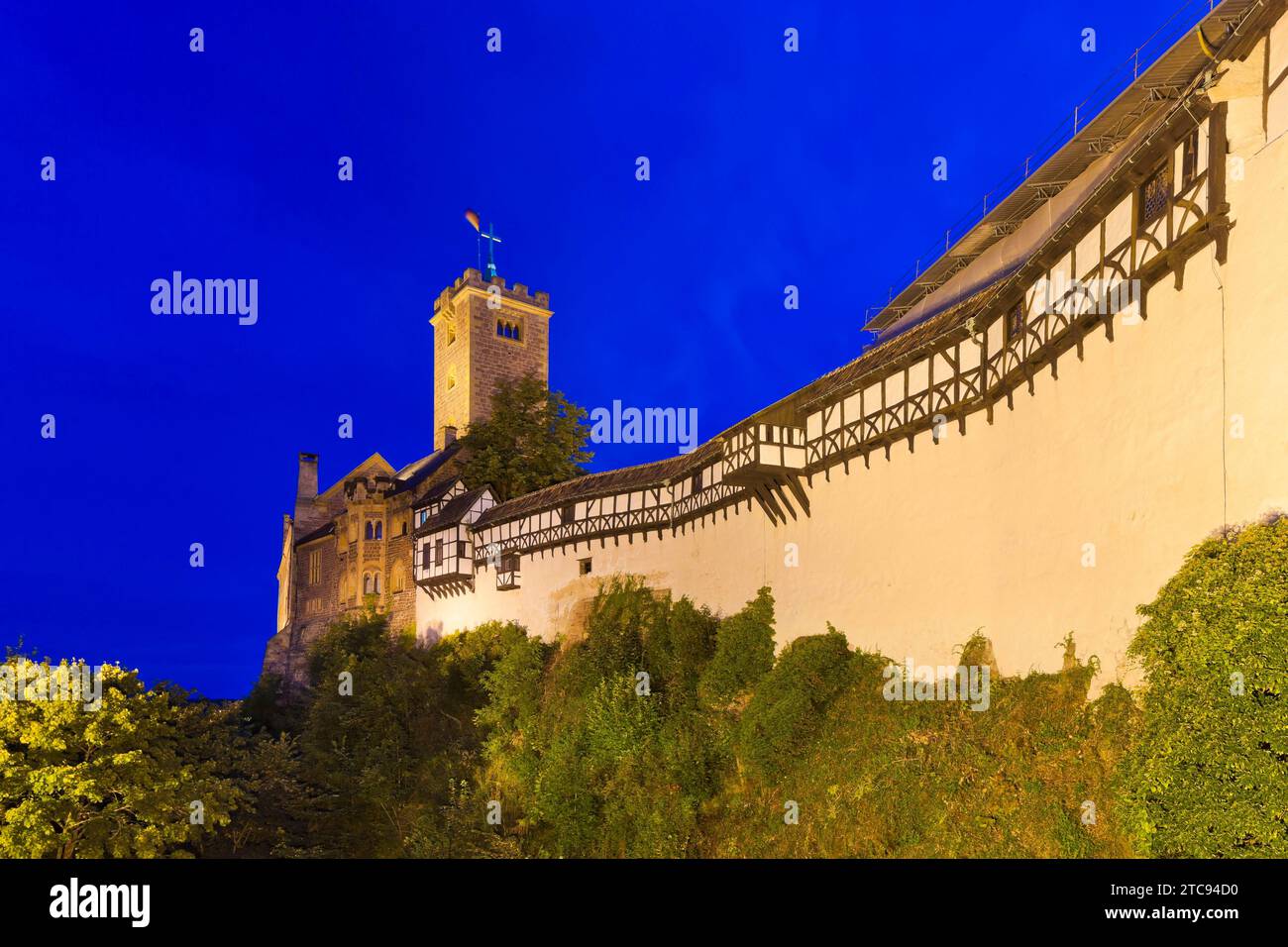 Wartburg Castle is a castle in Thuringia, situated above the town of ...