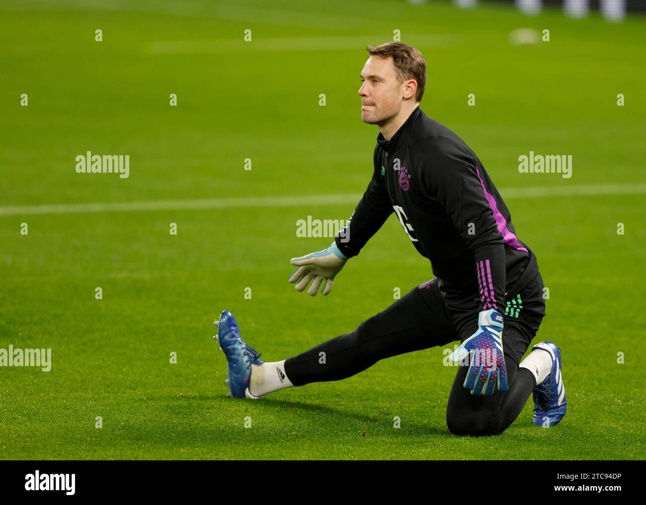 Bayern Munich's Manuel Neuer during the training session at Old ...