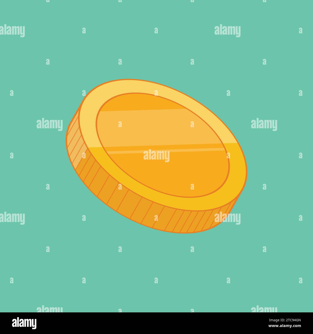 Gold coin vector Stock Vector Images - Alamy