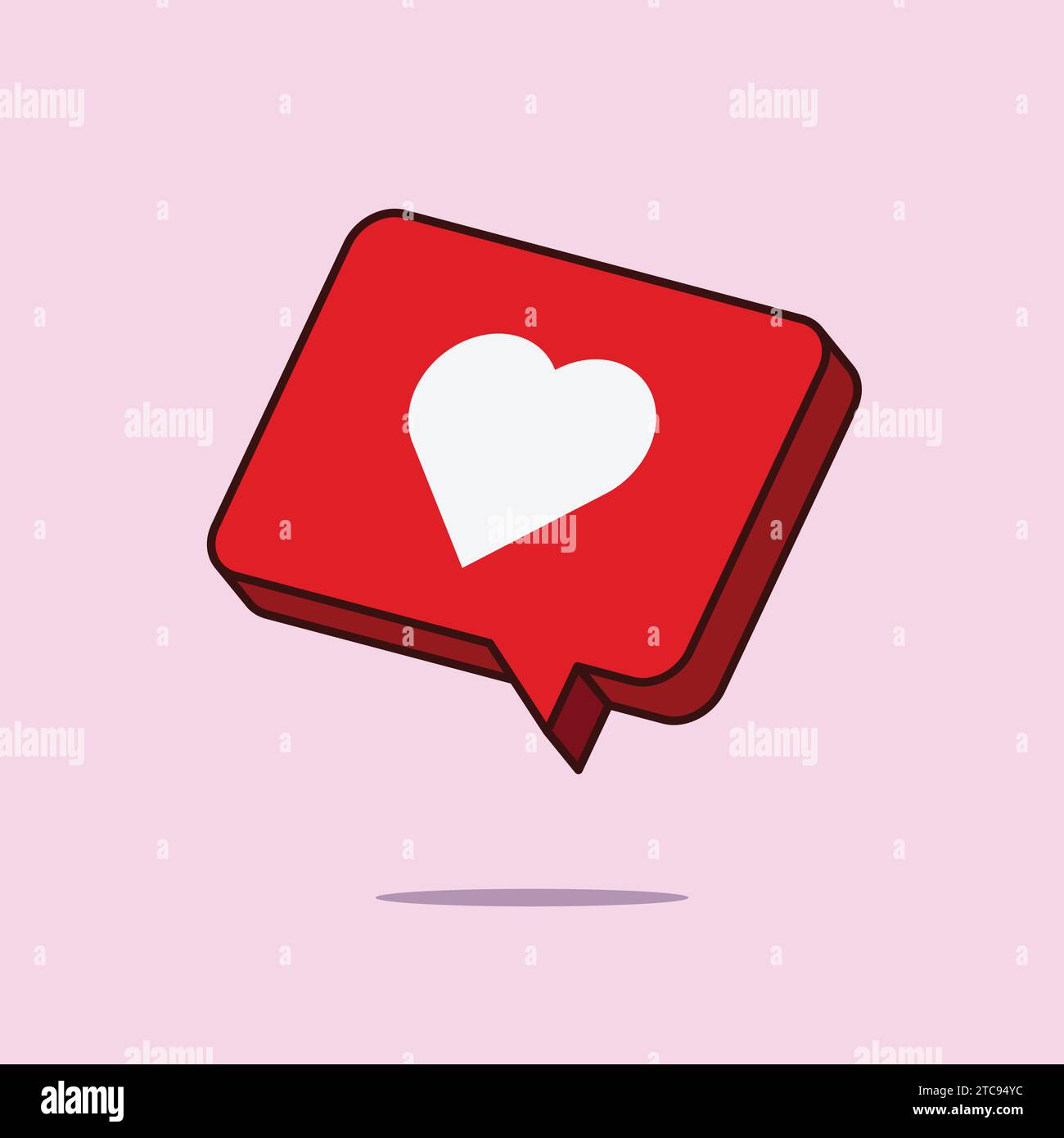 Like Heart Button Illustration Vector Instagram like icon Stock Vector ...