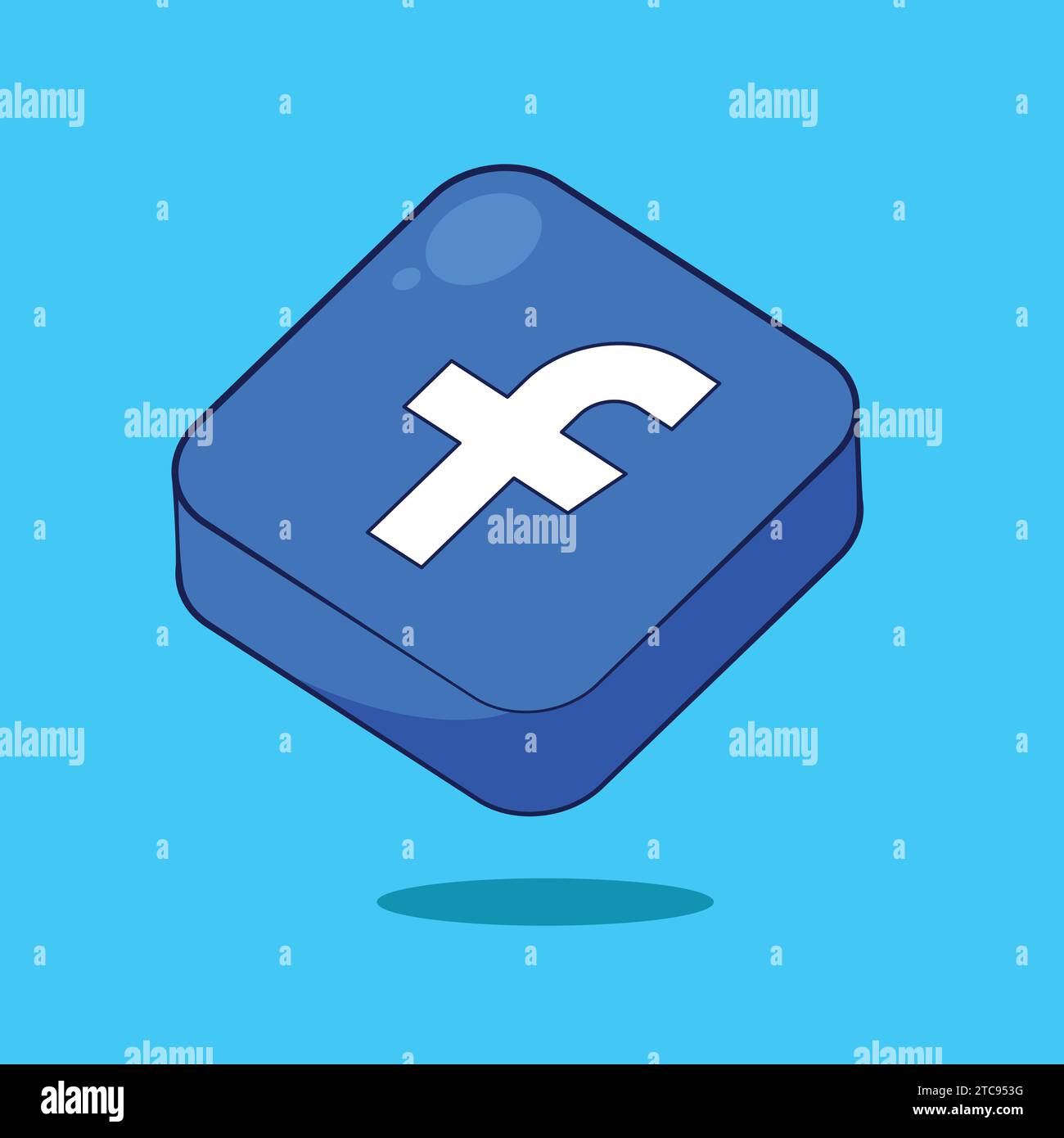 Facebook logo vector hi-res stock photography and images - Alamy
