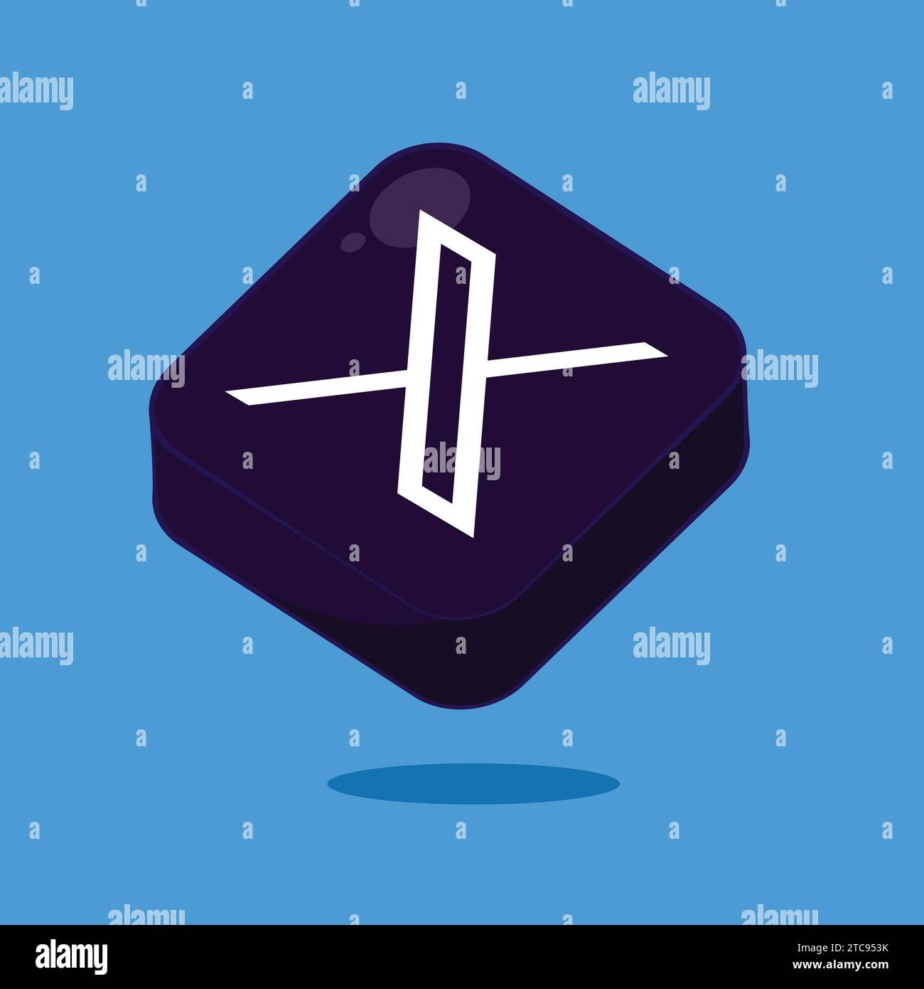Twitter logo x Stock Vector Images - Alamy