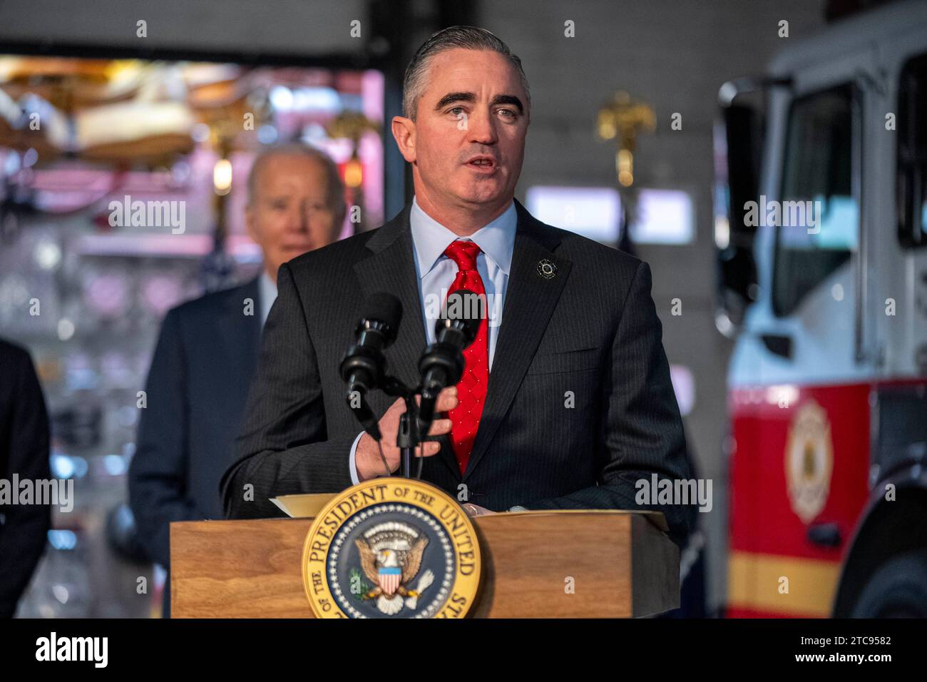 International Association of Fire Fighters President Edward Kelly ...