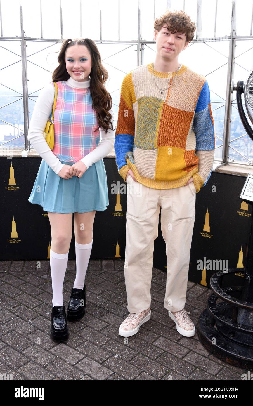 NEW YORK, NY - DECEMBER 11: Van Crosby and Zoe Colletti pictured as the ...