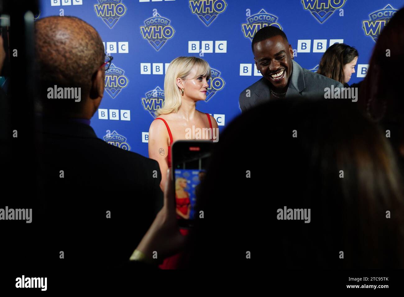 Ncuti Gatwa and Millie Gibson arrive for the premiere of Doctor Who at the BFI Southbank in ...