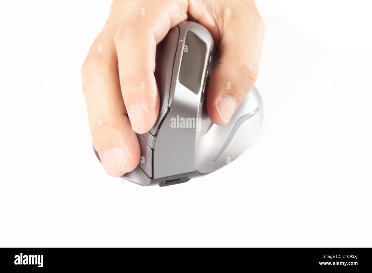 Isolated vertical mouse. Concept of body health. Office syndrome ...