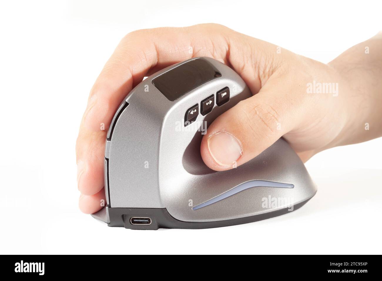 Isolated vertical mouse. Concept of body health. Office syndrome ...