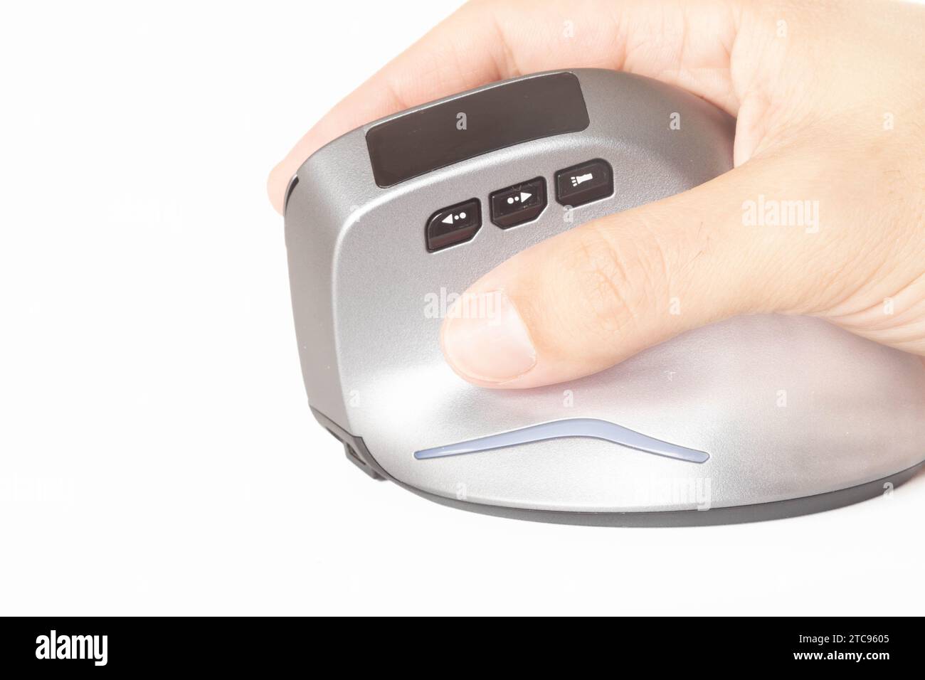 Isolated vertical mouse. Concept of body health. Office syndrome ...