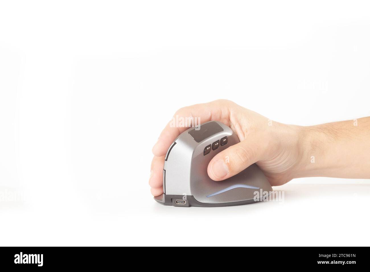 Isolated vertical mouse. Concept of body health. Office syndrome ...