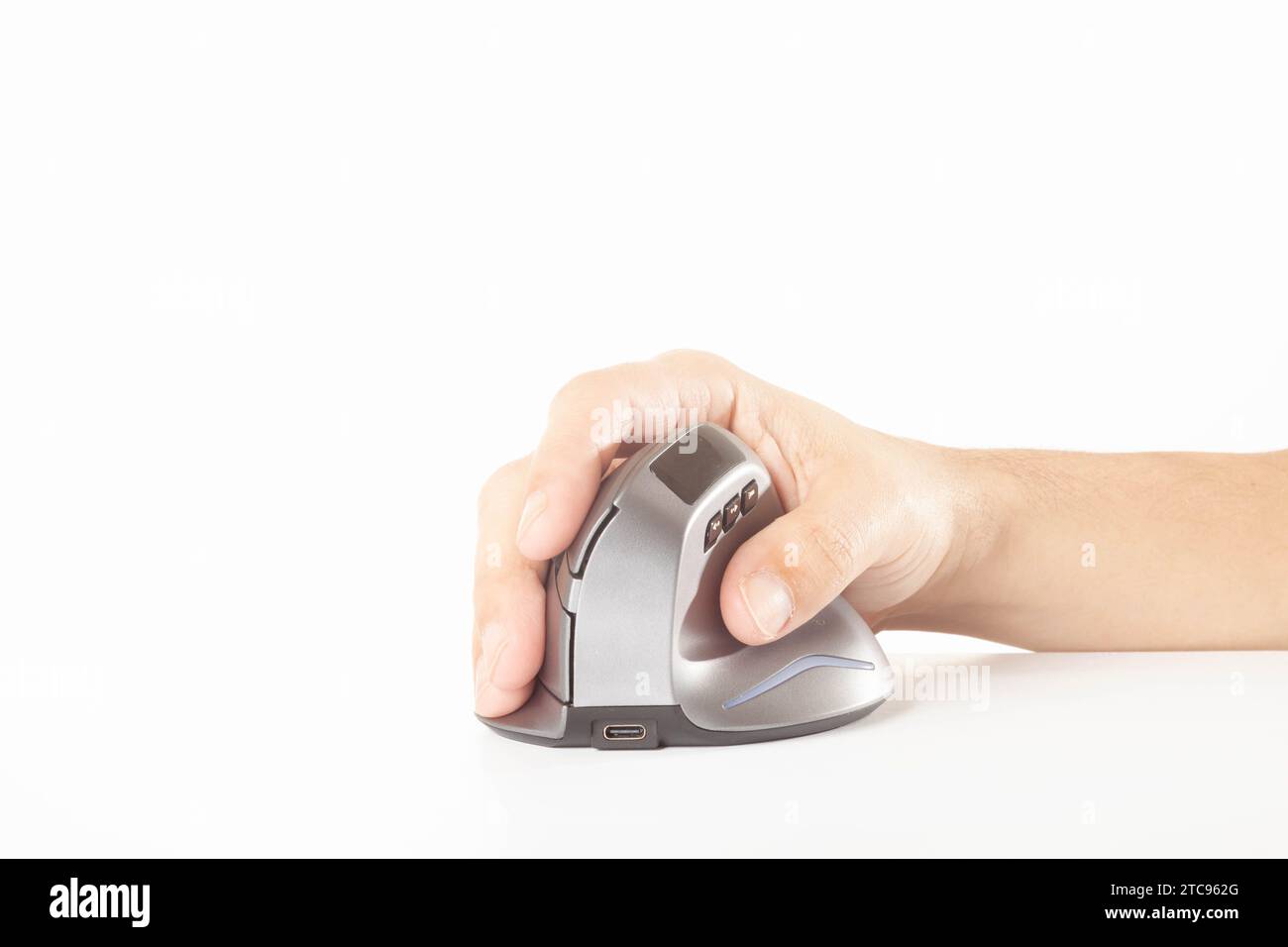 Isolated vertical mouse. Concept of body health. Office syndrome ...