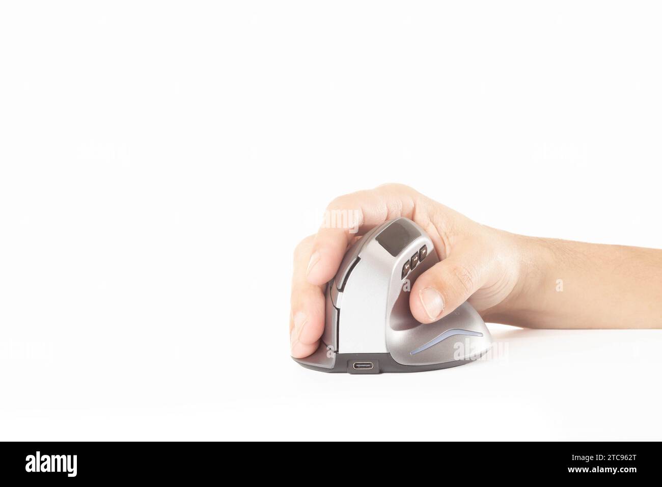 Isolated vertical mouse. Concept of body health. Office syndrome ...