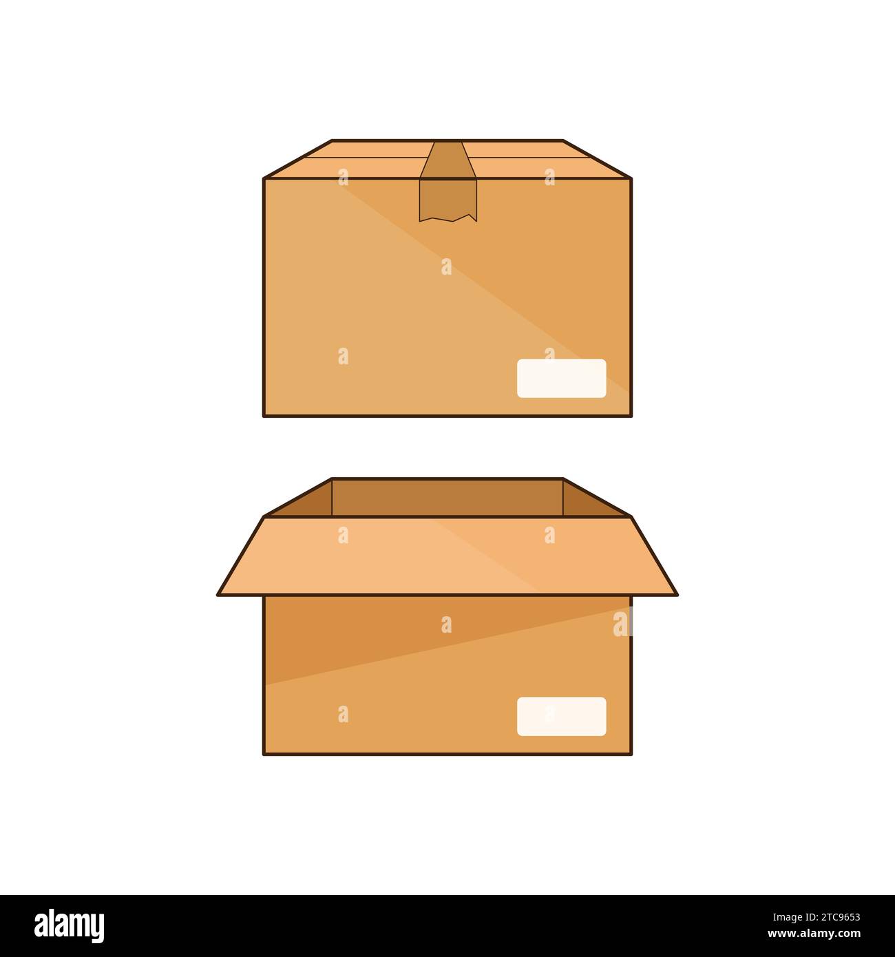 Open parcel warehouse icon hi-res stock photography and images - Alamy