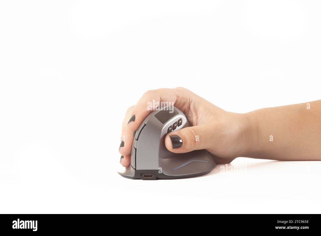 Isolated vertical mouse. Concept of body health. Office syndrome ...