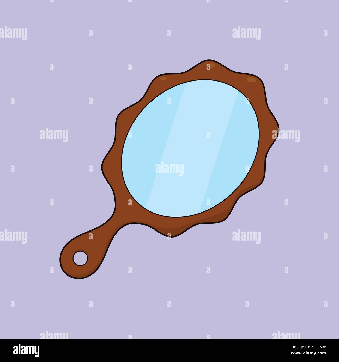 Hand mirror cut out Stock Vector Images - Alamy