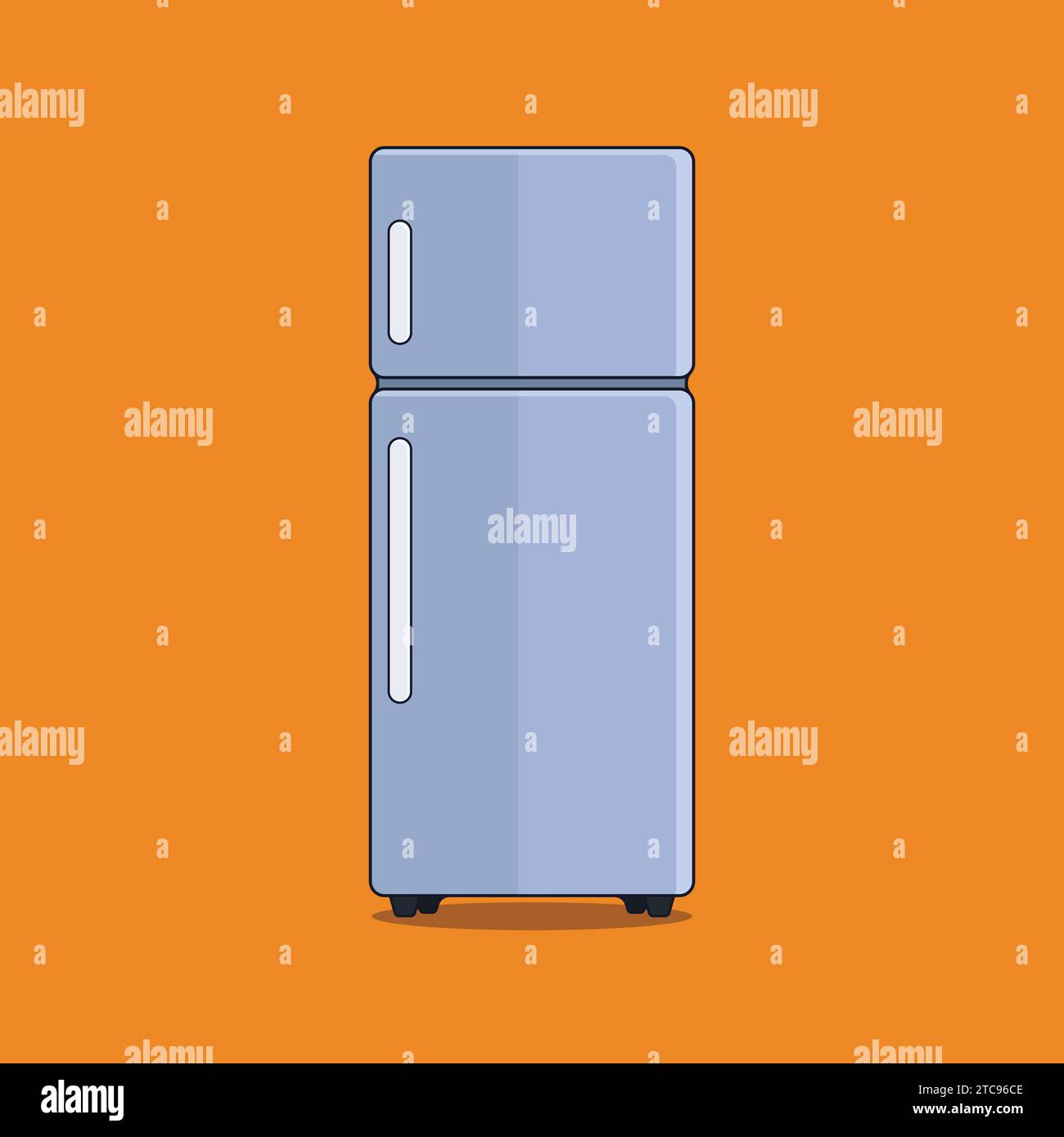 Flat Cold Refrigerator Fridge Illustration Vector Icon Stock Vector Image And Art Alamy 