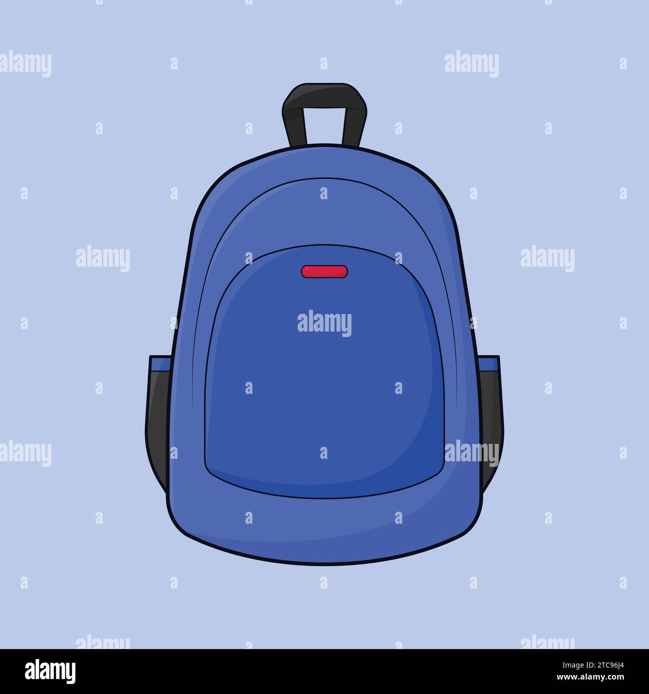 School Bag Vector Illustration Icon Student bag Icon Stock Vector Image ...