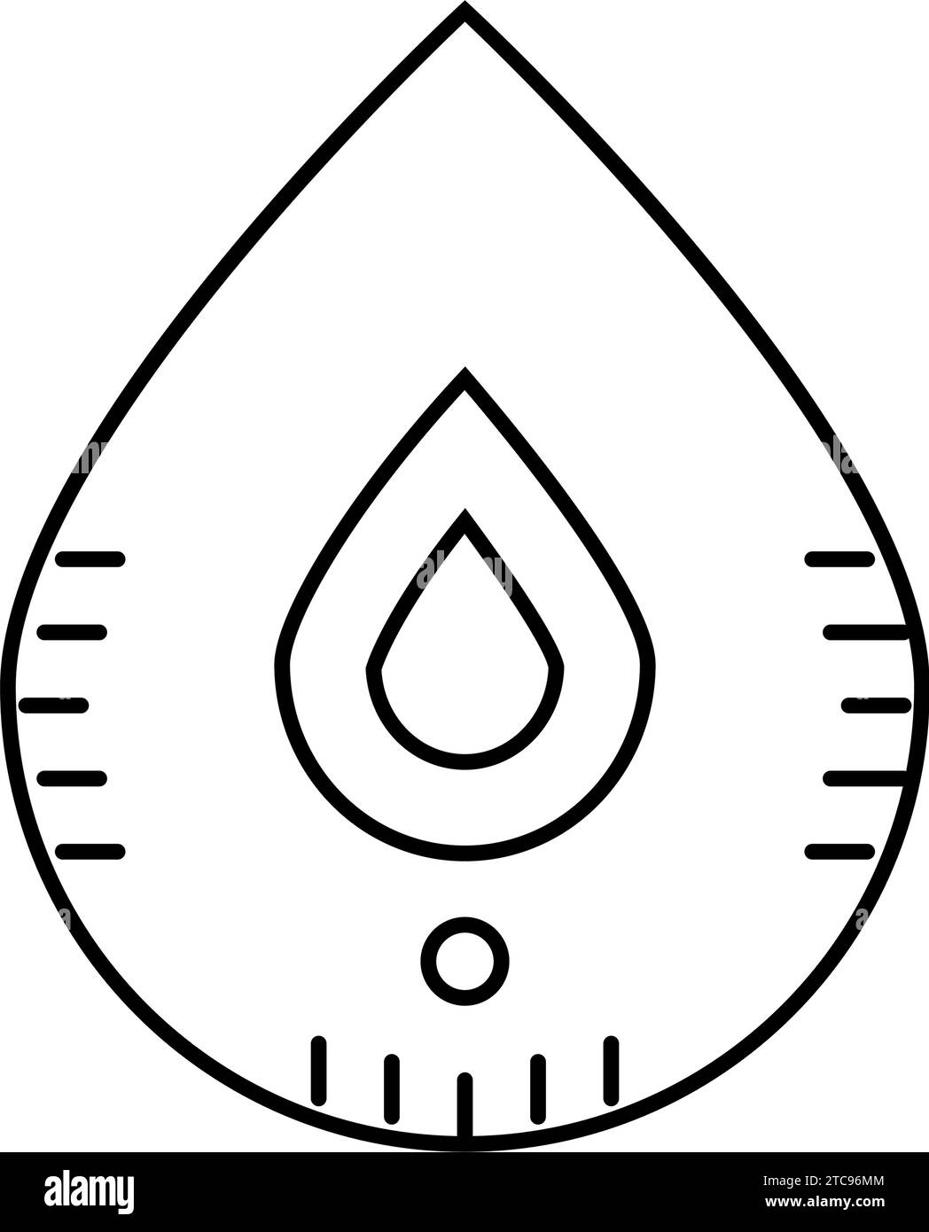 smart leak detector home line icon vector illustration Stock Vector ...