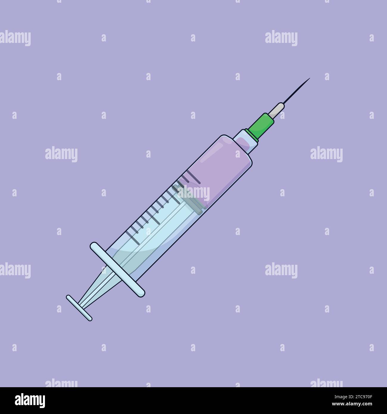 Syringe Vector Illustration Icon Medical Syringe Injection Stock Vector ...