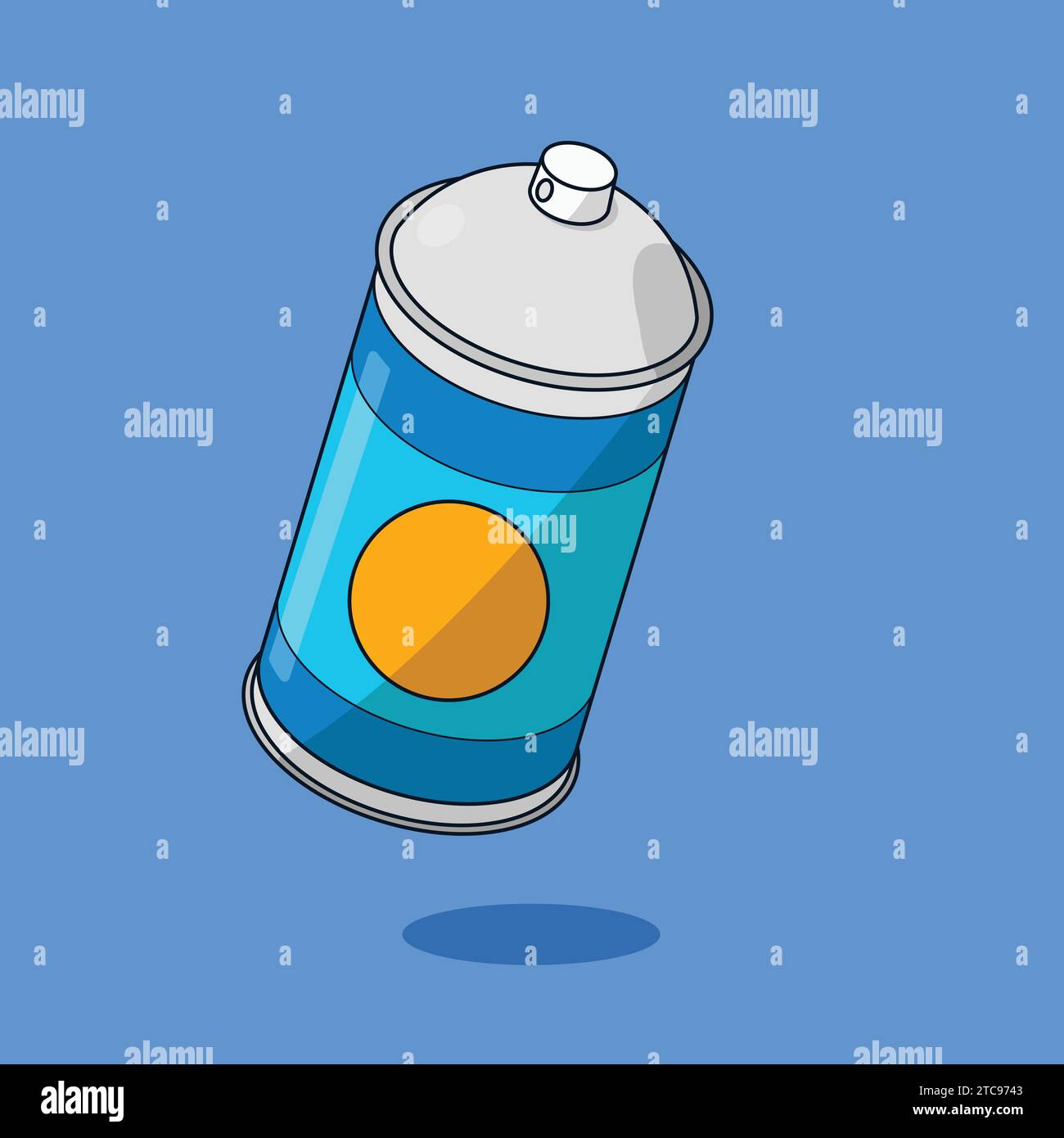 Spray Paint Bottle Can Illustration icon Vector Stock Vector Image ...