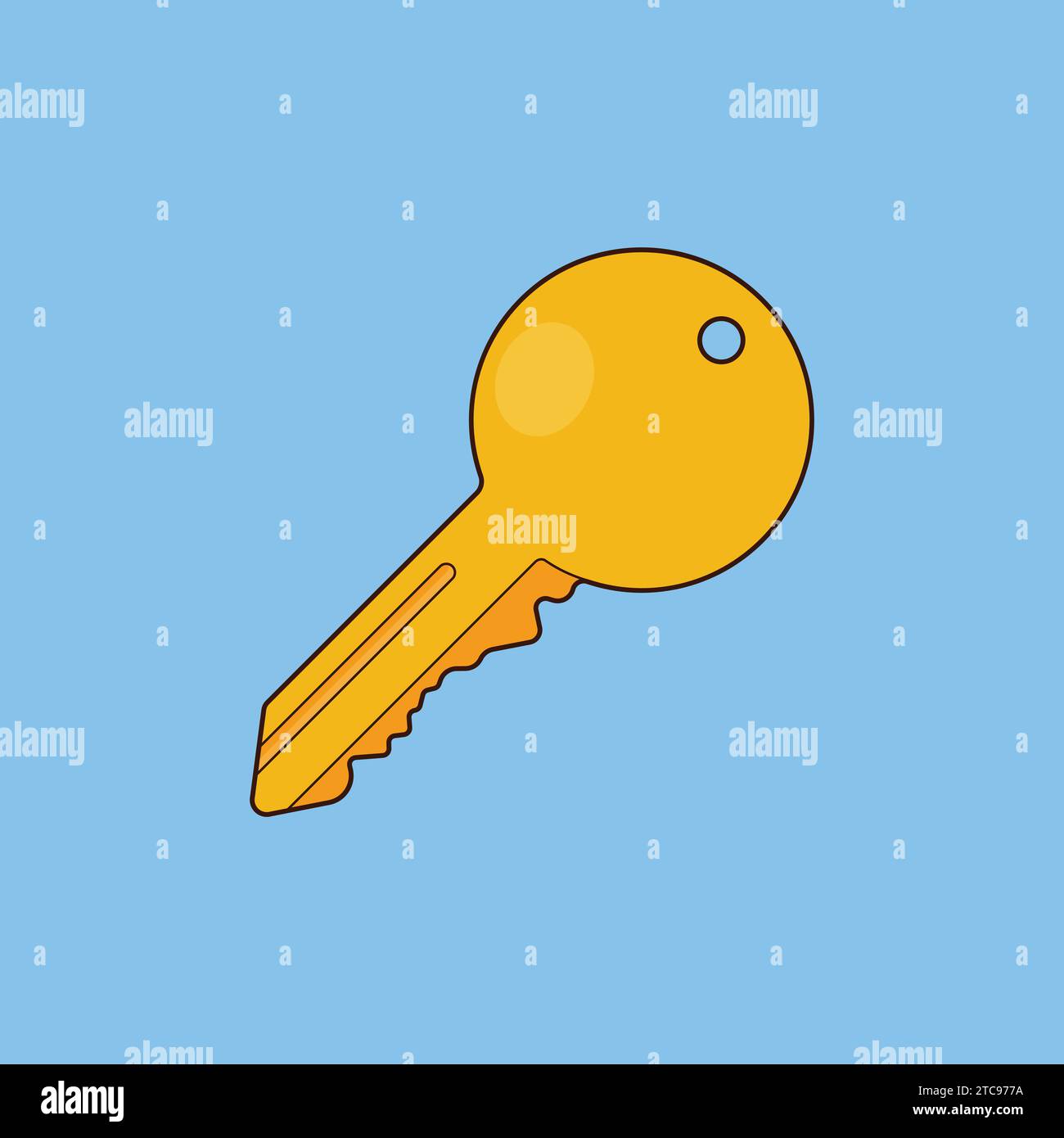 Cartoon door key Stock Vector Images - Alamy