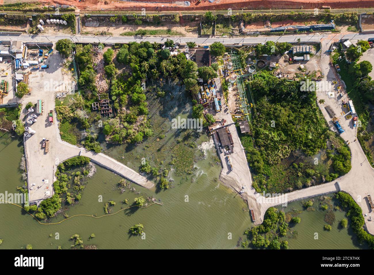 Maceio, Brazil. 11th Dec, 2023. View of the area where the Braskem ...