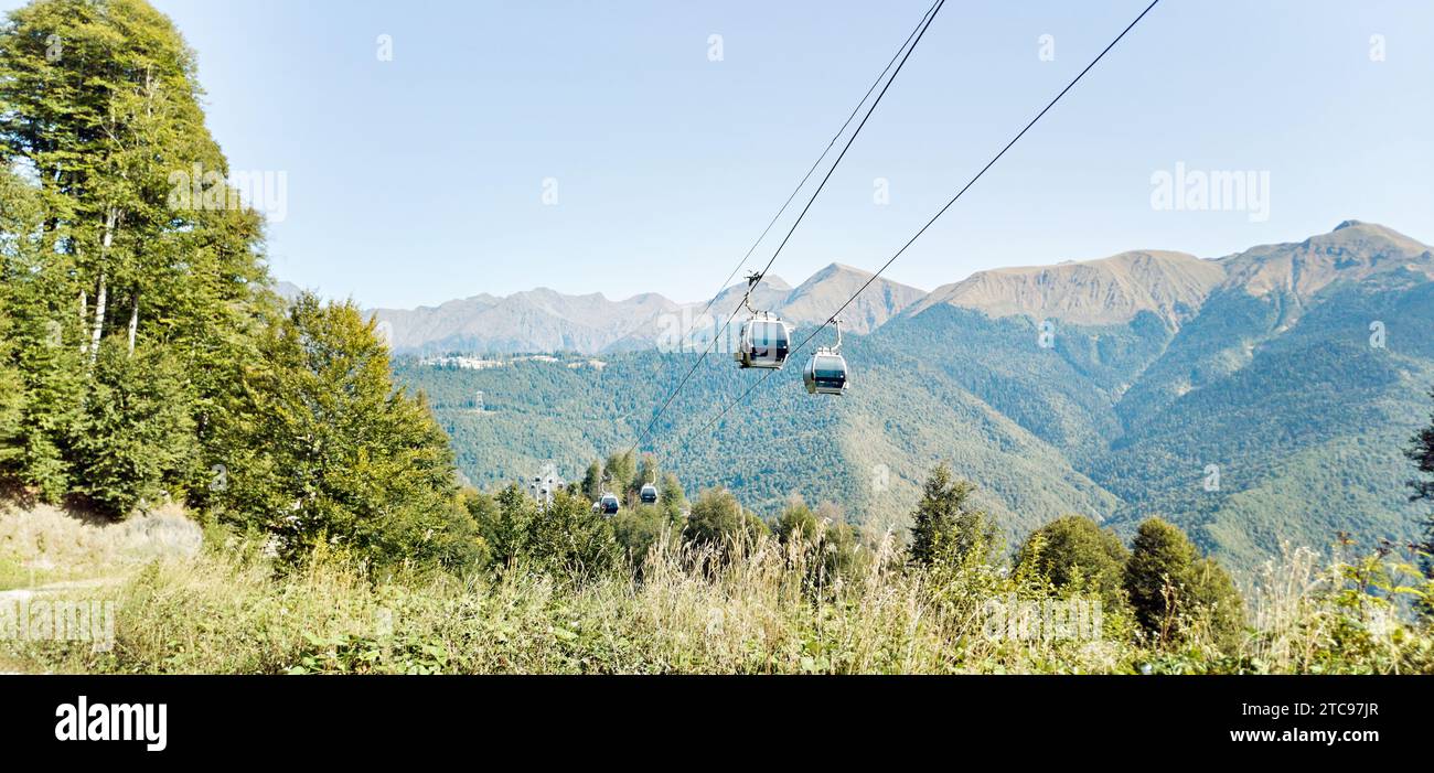 Panoramic view funicular in mountains hi-res stock photography and ...
