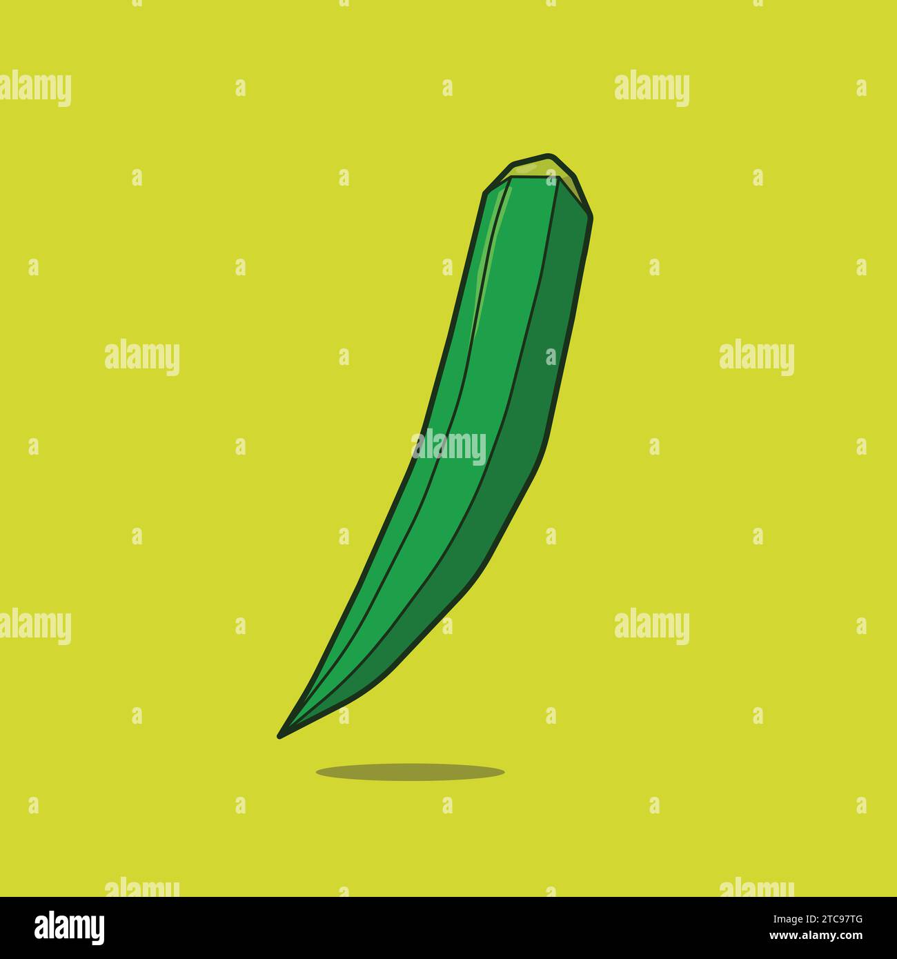 Okra illustration hi-res stock photography and images - Alamy