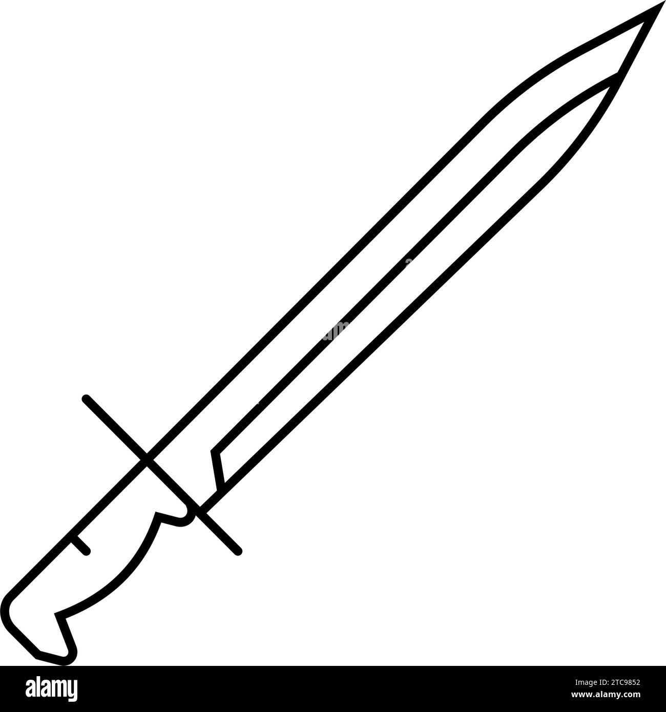 Bayonet knife Black and White Stock Photos & Images - Alamy