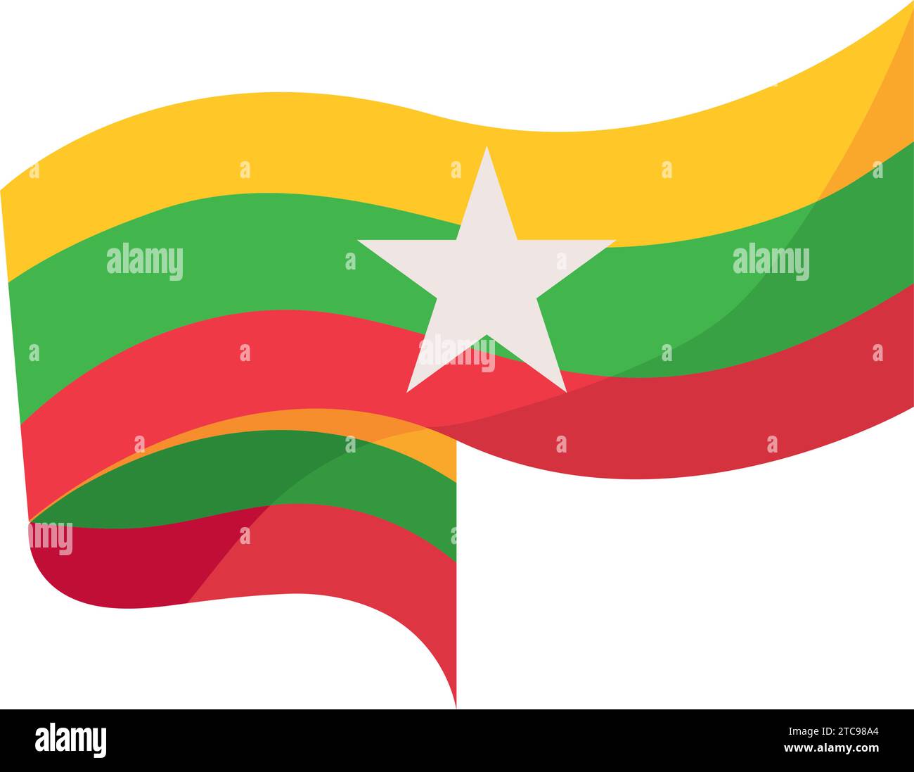 myanmar flag illustration Stock Vector Image & Art - Alamy