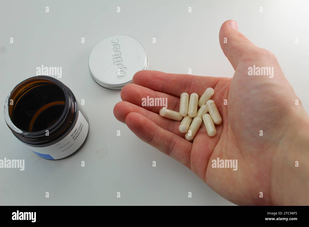 Dublin, Ireland - December 13th 2023: A photo of medical probiotic ...