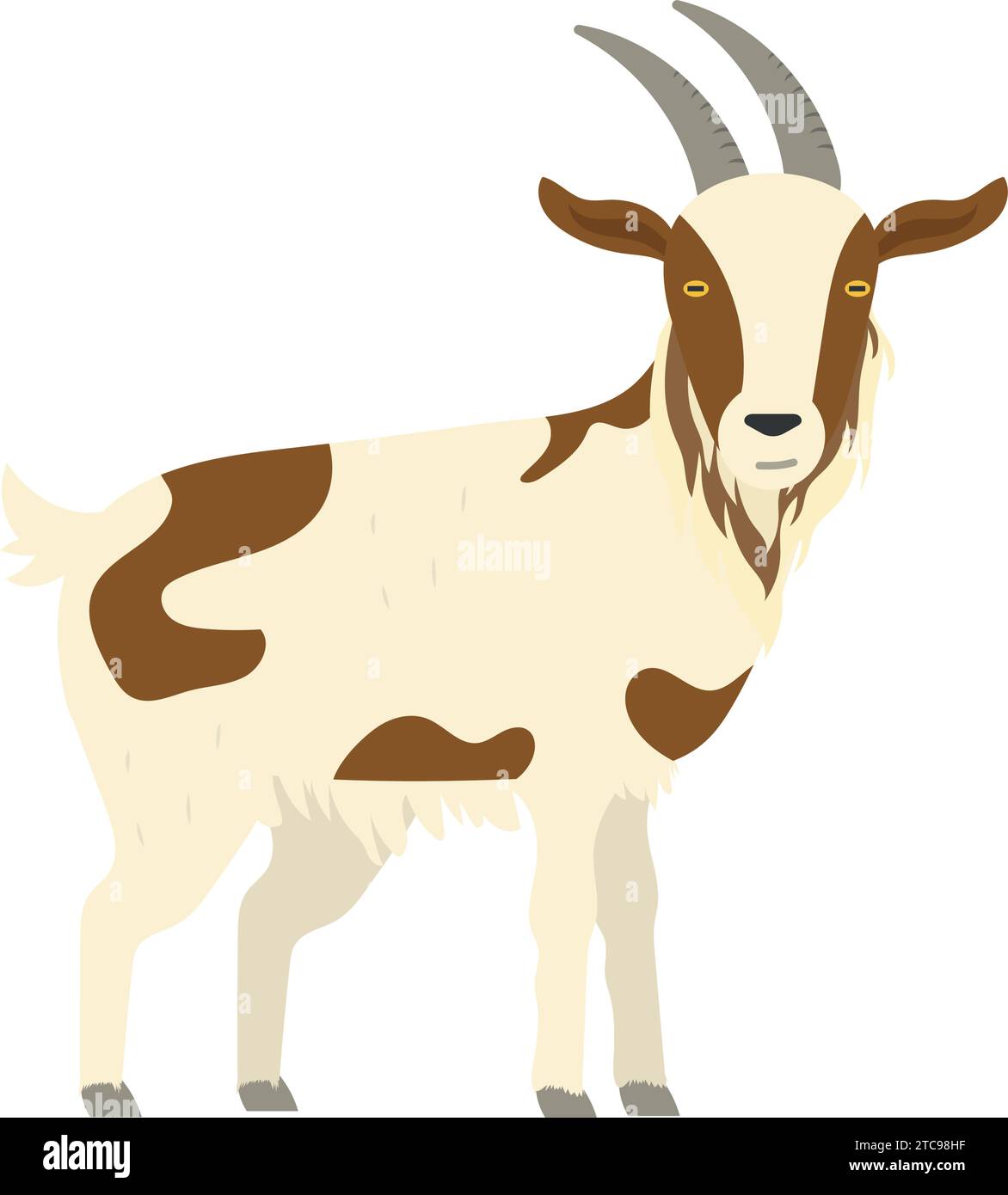 cute goat illustration Stock Vector Image & Art - Alamy