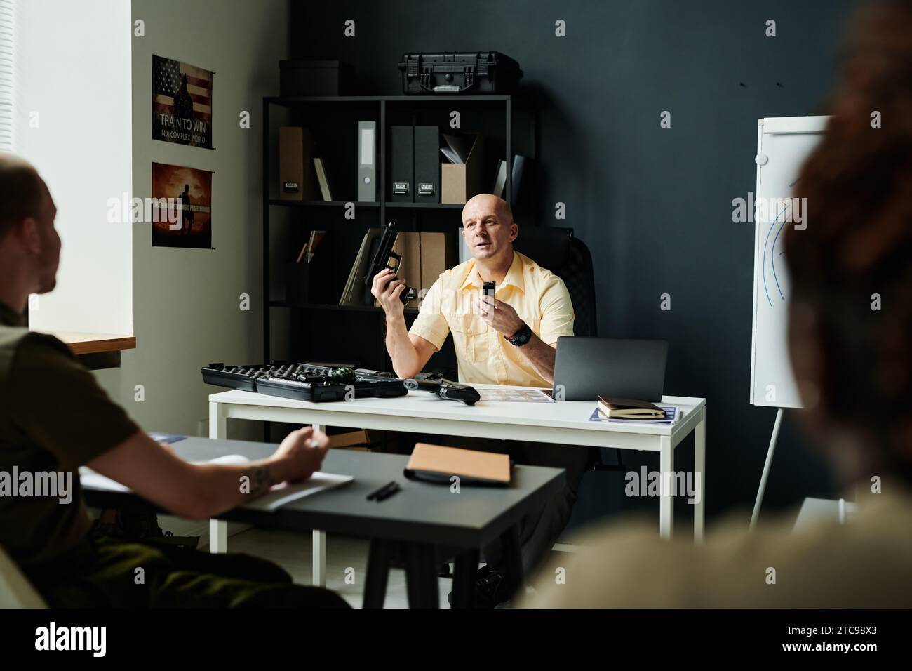 Military students desks hi-res stock photography and images - Alamy