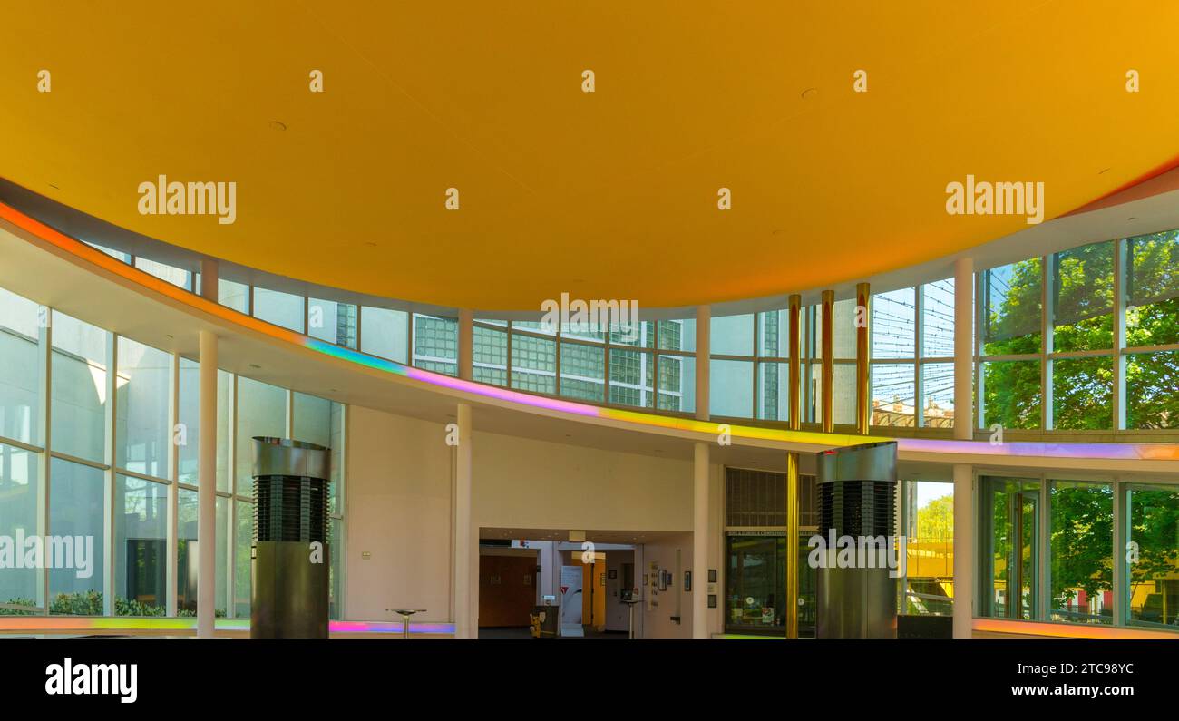 Queen's Theater is a transparent circular theater offering views of the ...