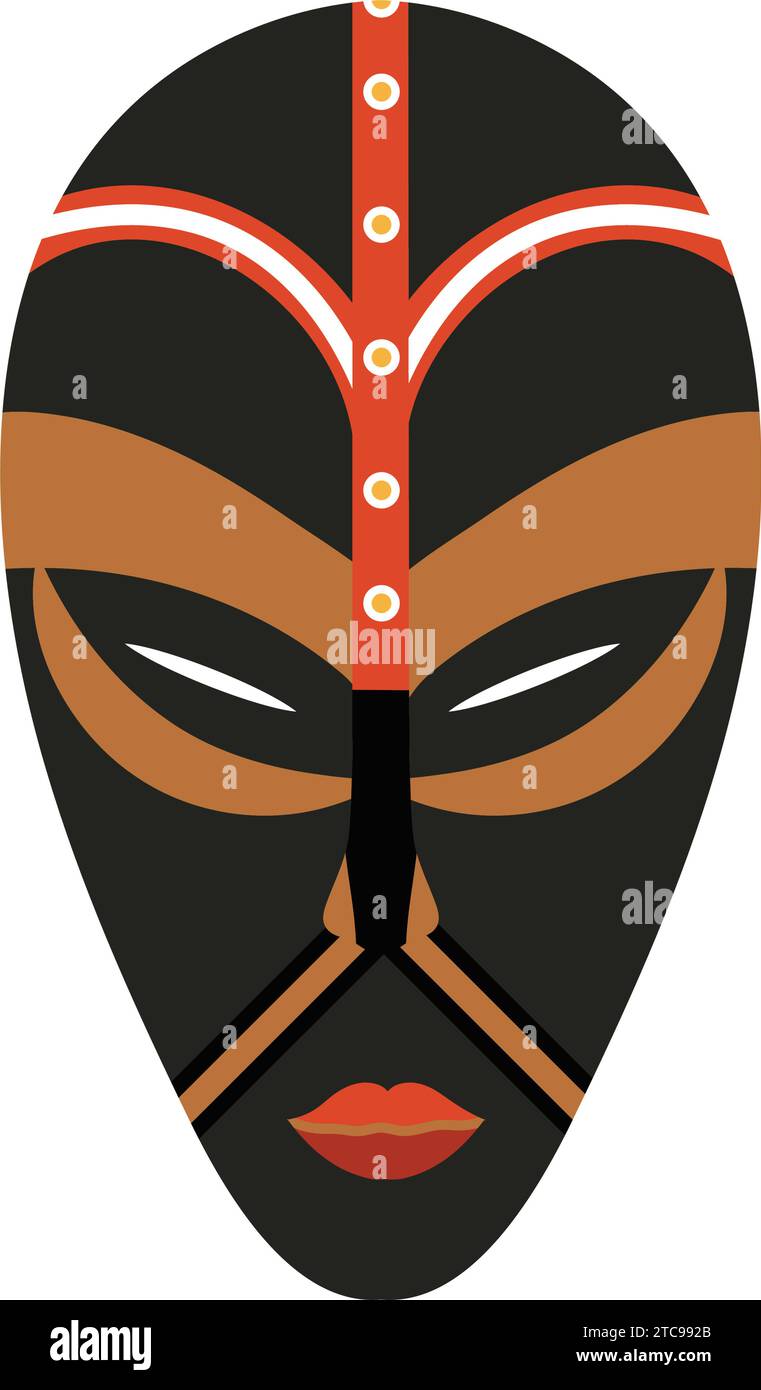 nigerian mask of black color Stock Vector Image & Art - Alamy