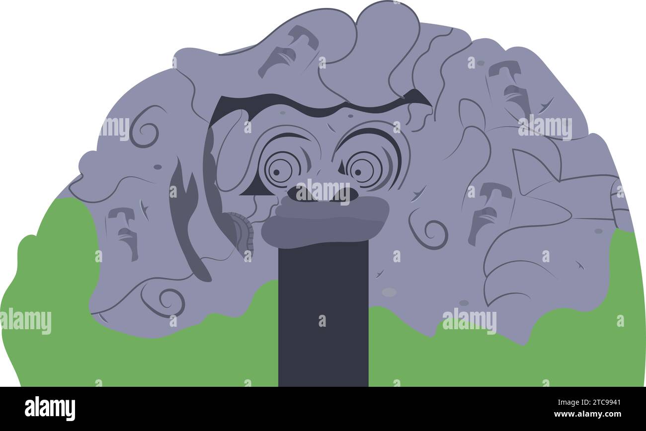 goa gajah or elephant cave Stock Vector Image & Art - Alamy