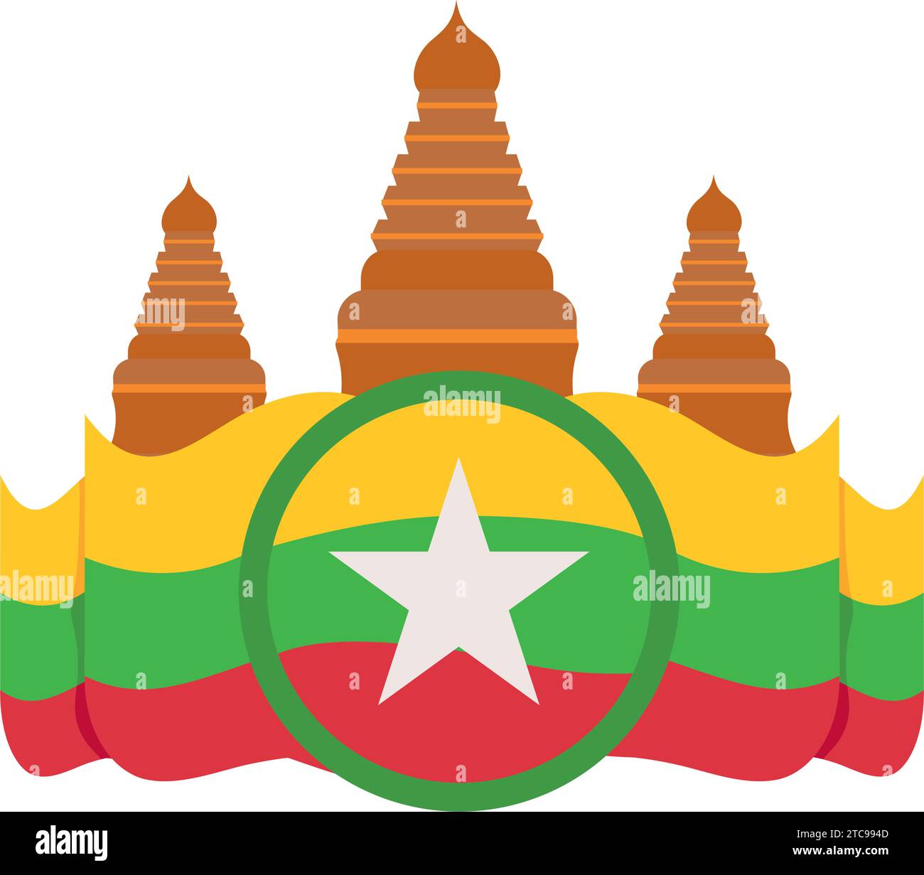 Bagan temples Stock Vector Images - Alamy