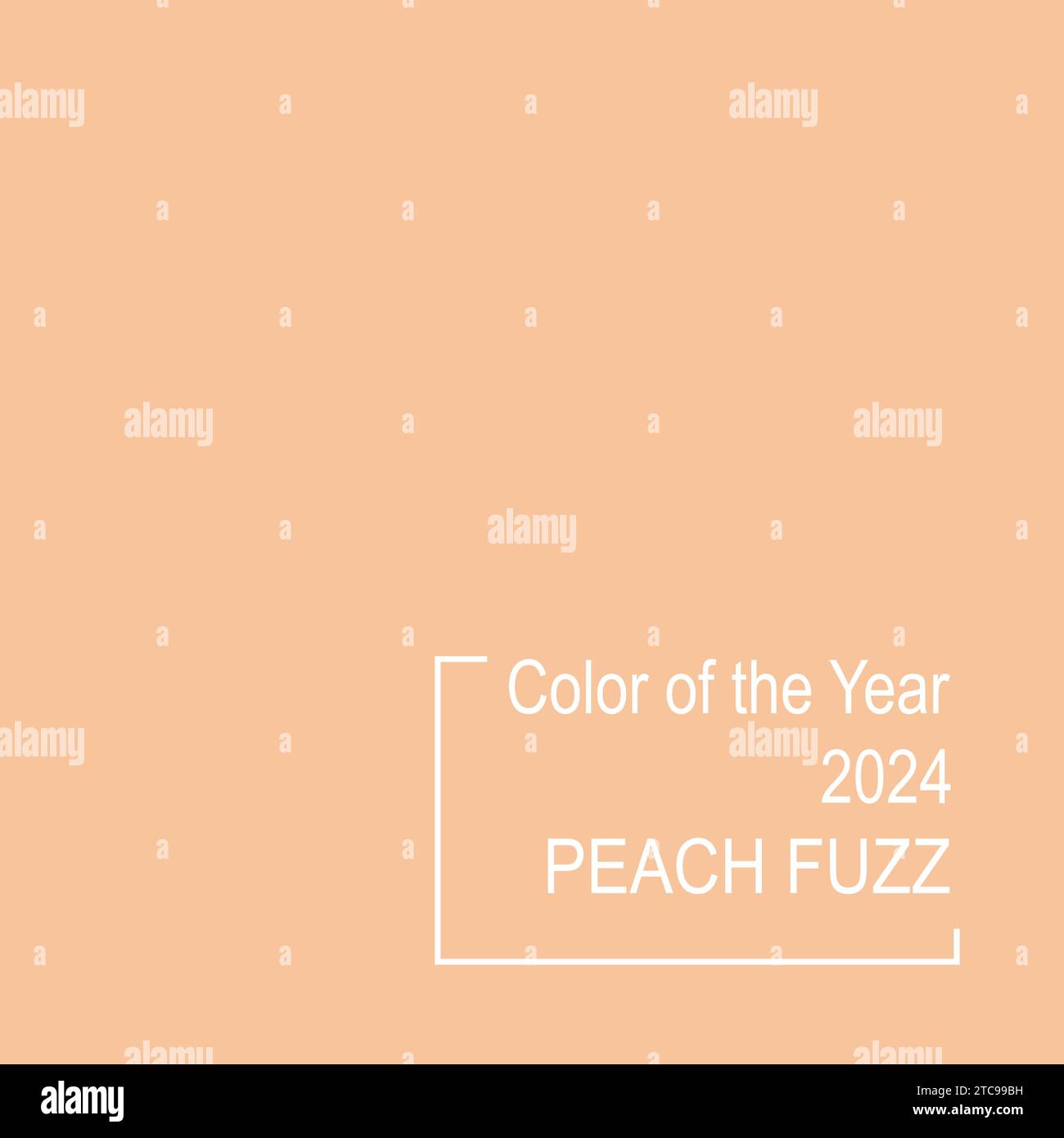Peach Fuzz. Color of the year 2024. Trendy concept. Vector Stock Vector ...